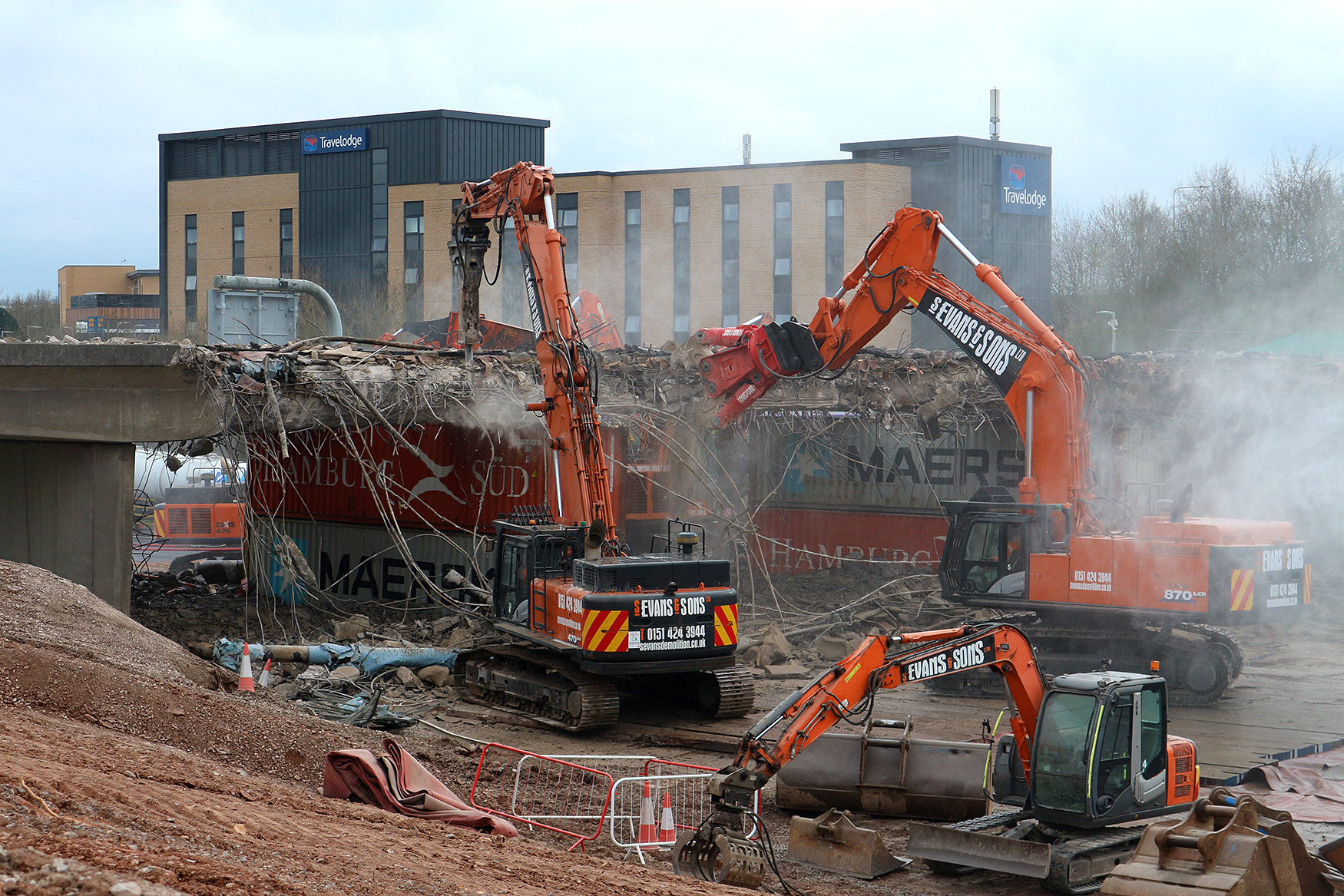 Bridge over motorway demolished - Bradley Stoke Voice